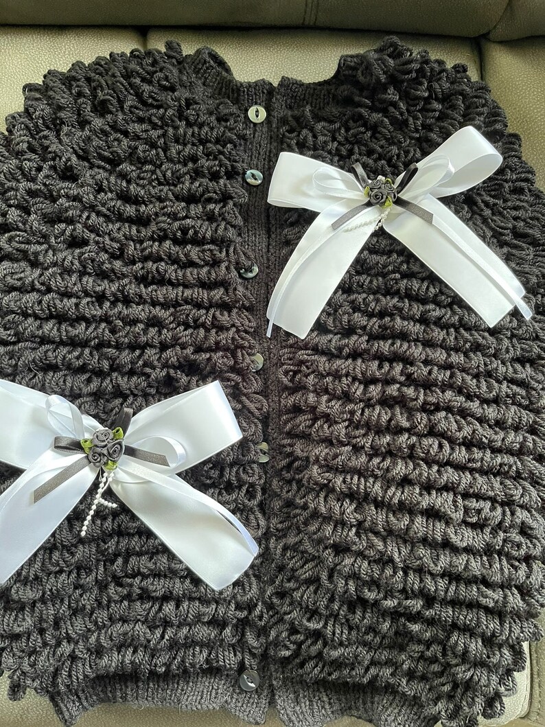Loopy Cardigans 0-3months - Etsy UK