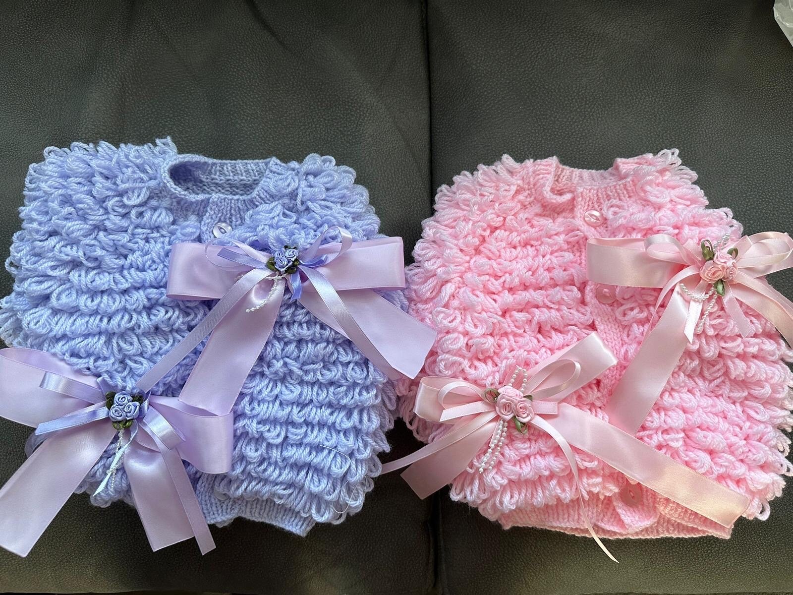 Loopy Cardigans 0-3months - Etsy UK