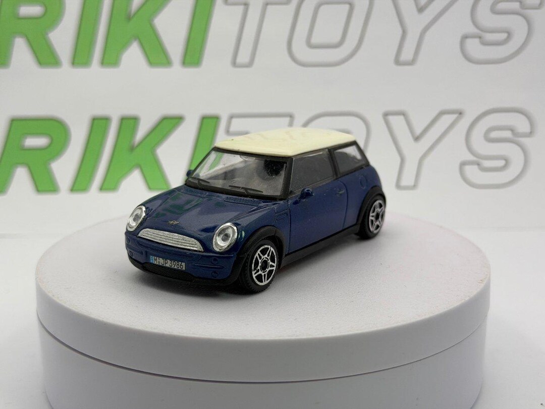 Mini Cooper Burago 1/43 Blue 2003 - Etsy