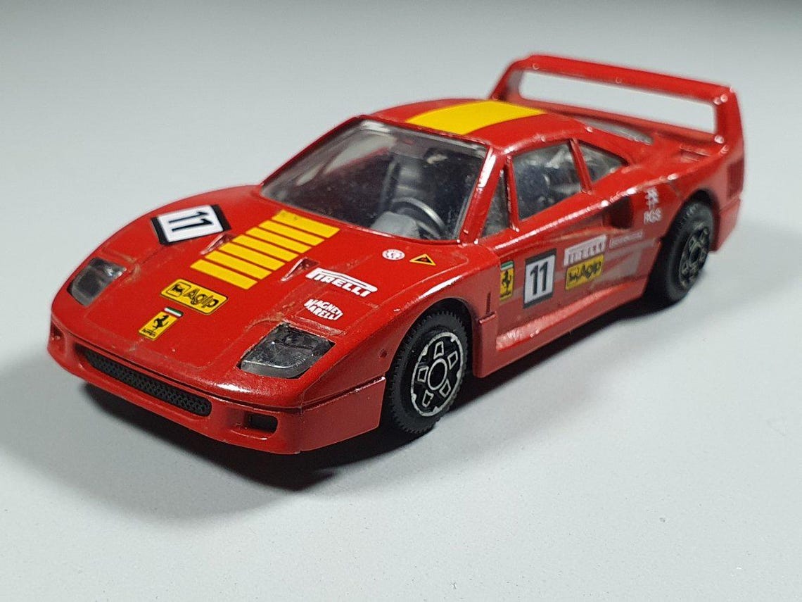 Ferrari F40 Racing Burago 1/43 - Etsy
