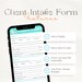 Client Intake Form for Travel Agents, Fillable & Printable, Simple ...