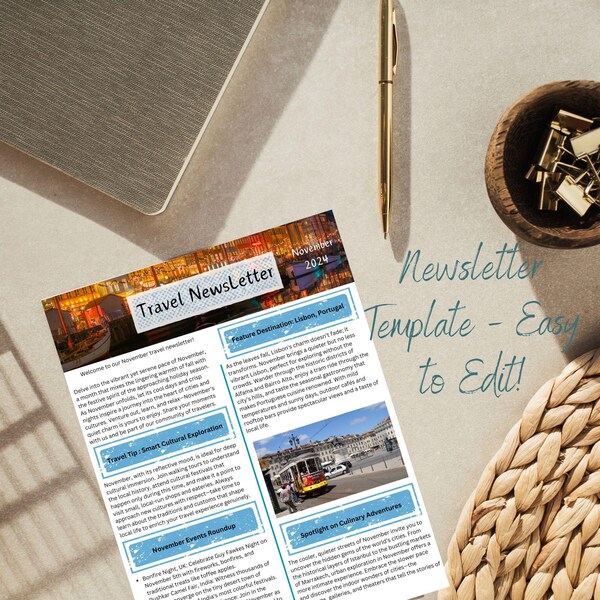 Travel Agent Newsletter Template September: Edit in Canva, Email, or ...