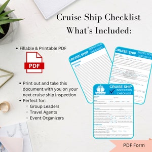 Cruise Ship Inspection Form V1 | Travel Agent | Event Planer | Group ...