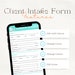 Client Intake Form for Travel Agents, Canva Editable Version, Simple ...