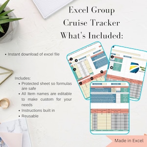 Excel Group Cruise Tracker for Travel Agents: (excel Template) - Etsy