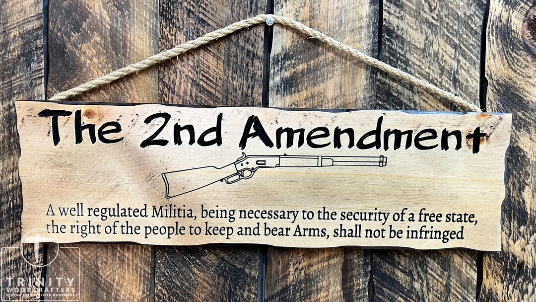 2nd Amendment Sign Right to Bear Arms Sign Rustic Gun Sign - Etsy