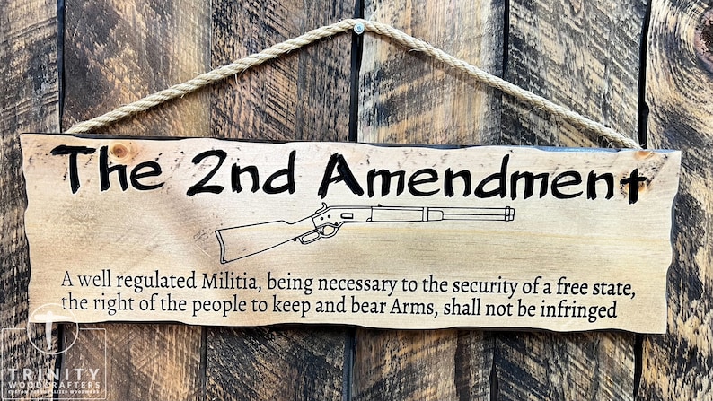 2nd Amendment Sign Right to Bear Arms Sign Rustic Gun Sign - Etsy