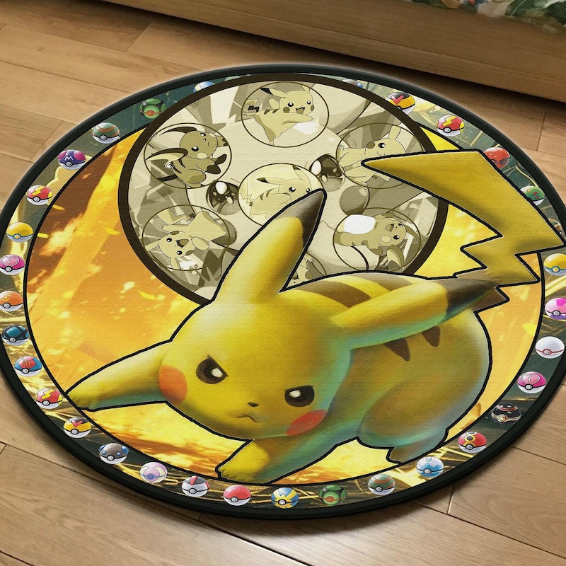 Custom Pikachu Rugs - Etsy
