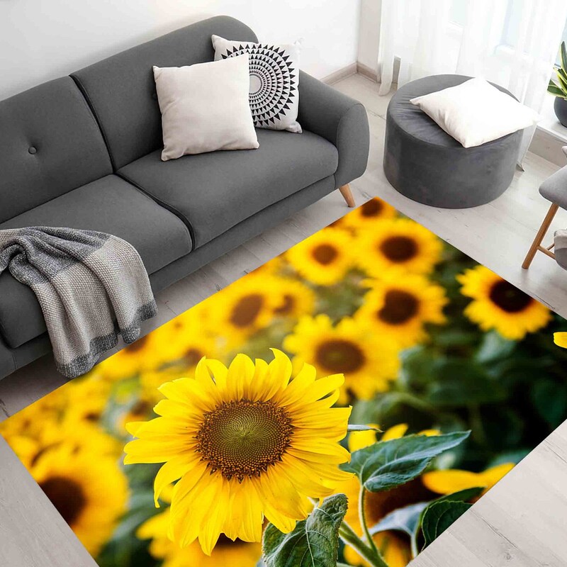 Sunflower Rug - Etsy