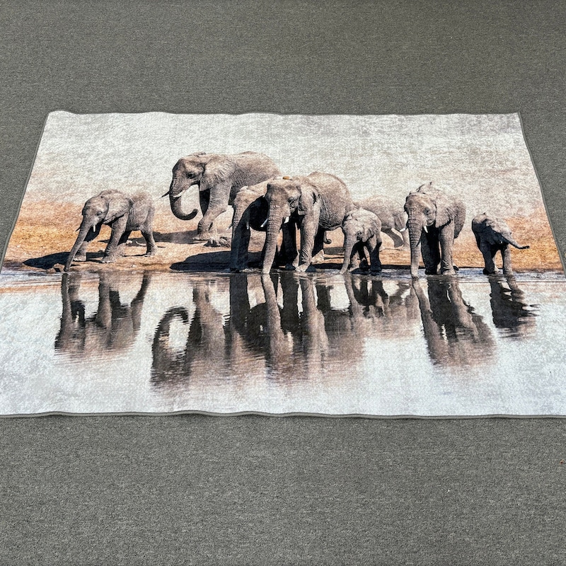 Elephant Rug - Etsy