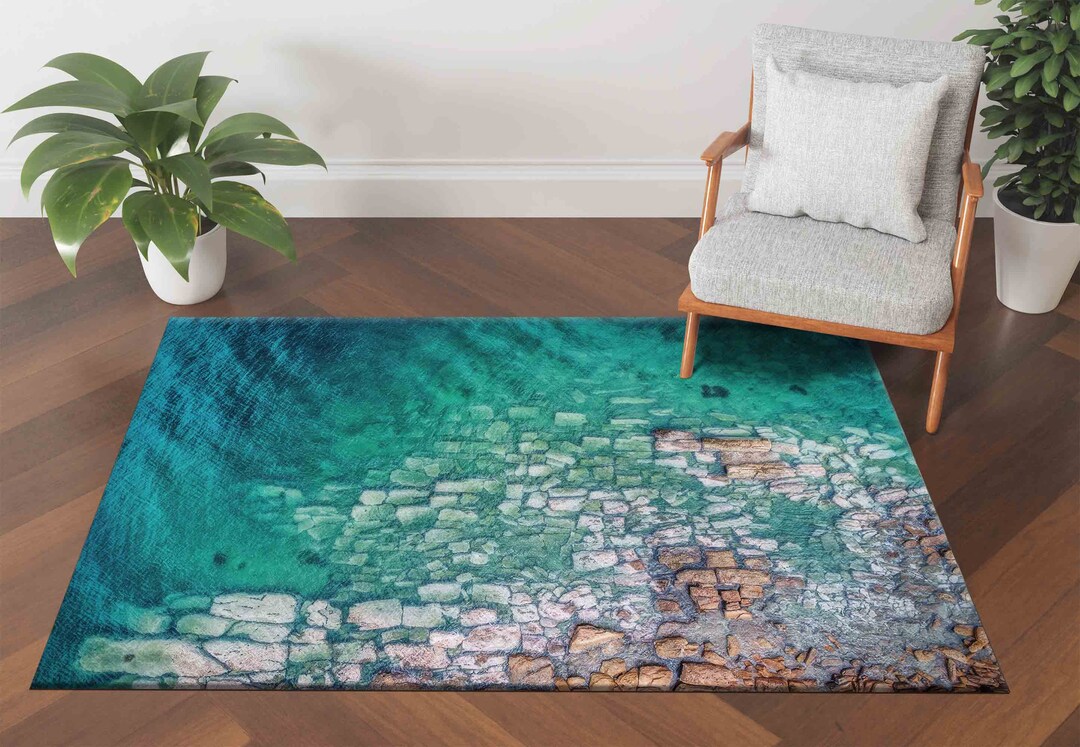 Aboveal Ocean View Rug, Aboveal Ocean Rug, Anti-slip Carpet Rugs, View ...