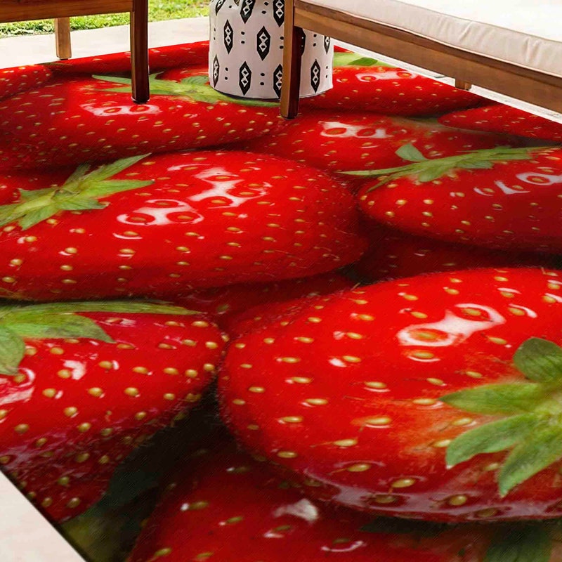 Strawberry Rug - Etsy