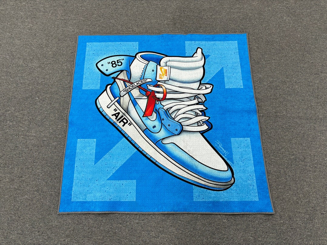 Blue Rug, 3D Printeds Rug, Outdoor Rug, Housewarming Gift, Popular ...