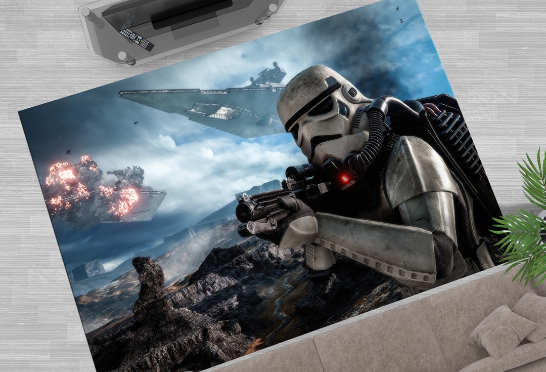 Modern Rug, Starwars Rugs, Battle Front Rugs, Easy to Clean Rug ...
