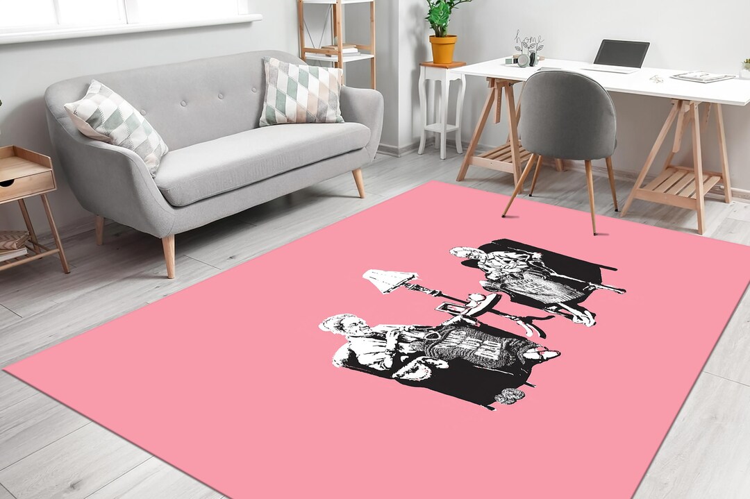 Banksy Grannies Rug, Grannies Rug, Grandma Graffiti Rug, Abstract Rugs ...