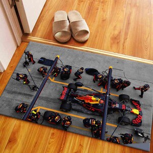 Max Verstappen Formula F1 Rugs, Area Rugs, Car Racing Rugs, Garage Rugs ...