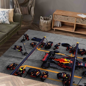 Max Verstappen Formula F1 Rugs, Area Rugs, Car Racing Rugs, Garage Rugs ...