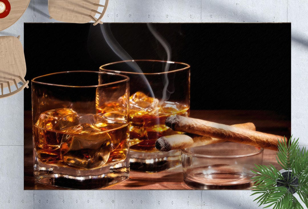 Whiskey Rug, Bar Rug, Cigar Rugs, Modern Rug, Art Rug, Chenille Rug ...