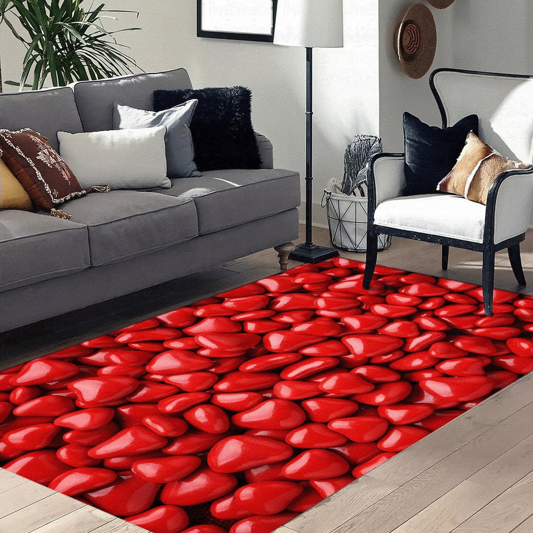 Heart Candy Rug, Kitchen Rug, Dining Room Rug, Food Decor Rug, Modern ...