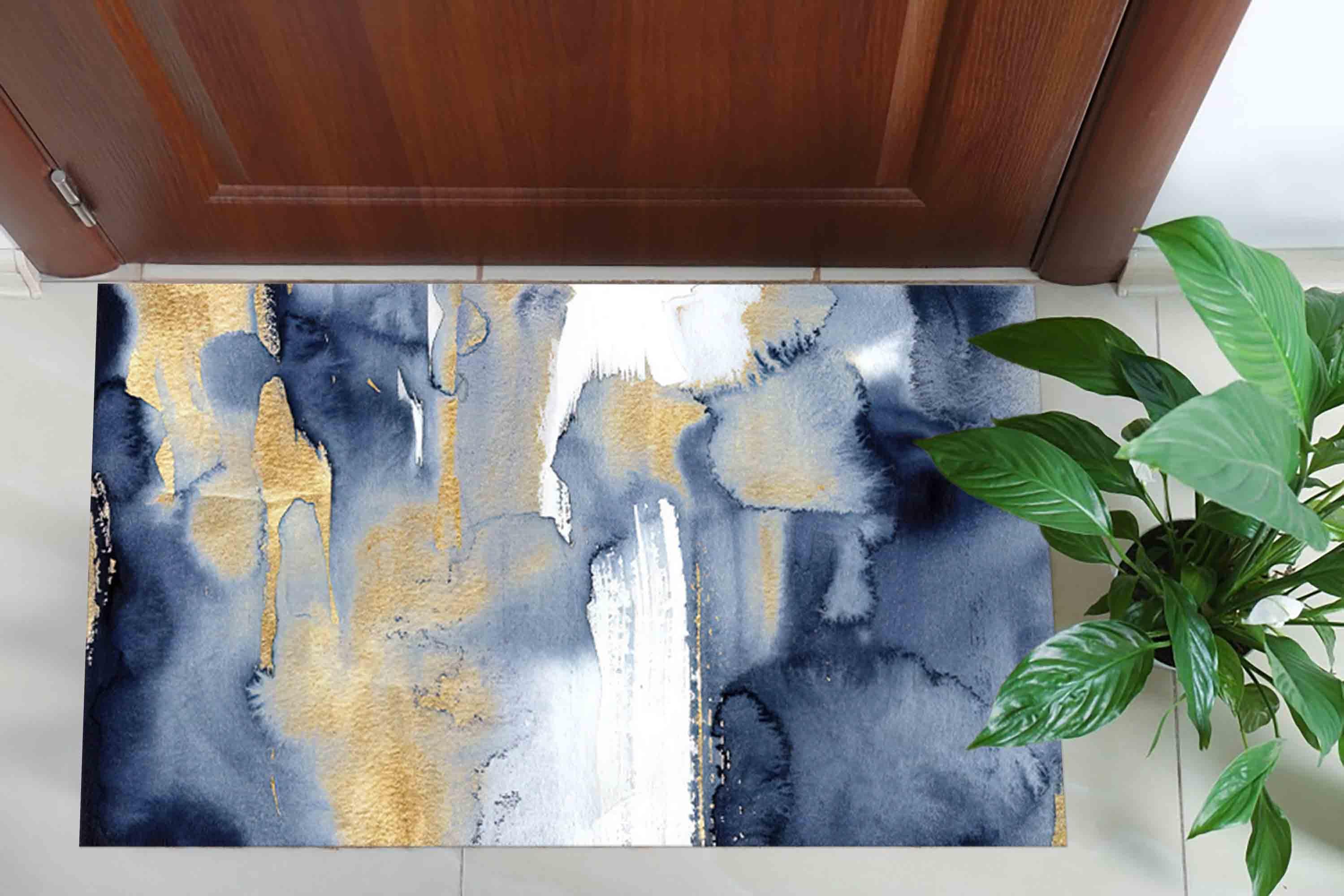 Modern Rugs, Large Rug, Navy Blue Rug, Accent Rugs, Luxury Rug, Blue ...