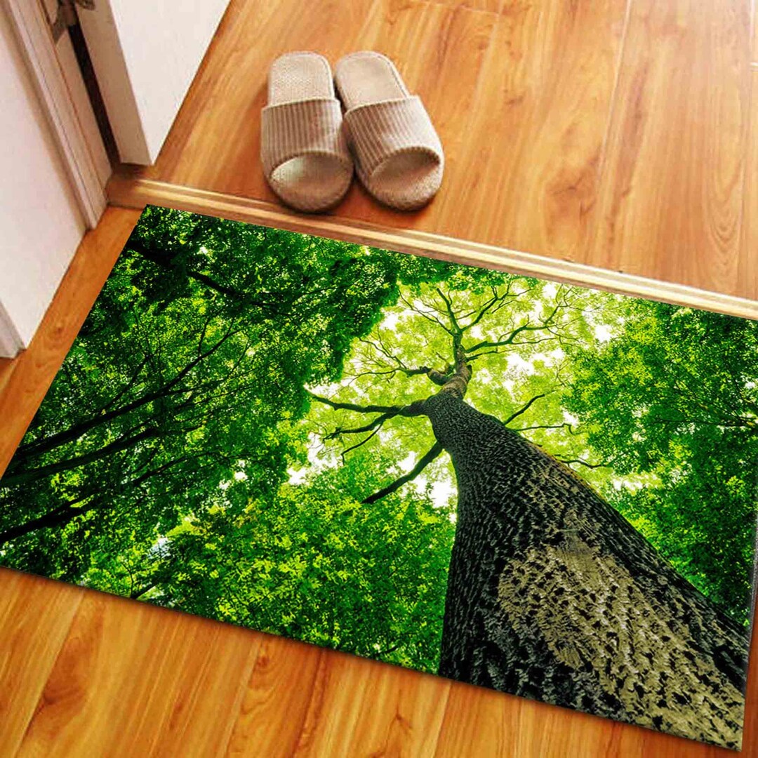 Farmhouse Rugs, Modern Rug, Big Tree Rugs, Landscape Rug, Landscape ...