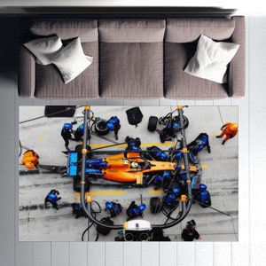 Norris Mclaren F1 Rugs, Formula 1 Rugs, Man Cave Rugs, Car Rug, Home ...