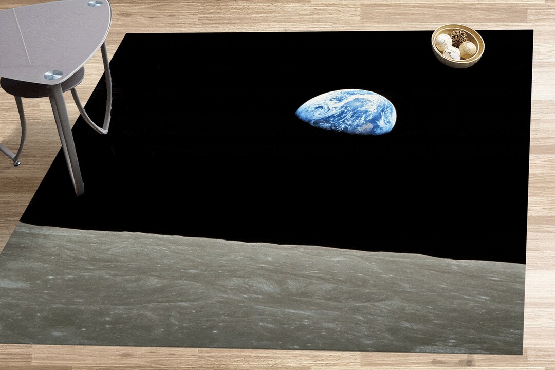 Earthrise Rugs, NASA Rugs, Space Rug, View Soft Rugs, Housewarming Gift ...