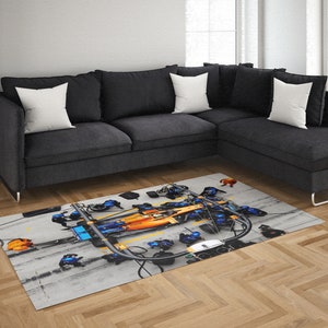 Norris Mclaren F1 Rugs, Formula 1 Rugs, Man Cave Rugs, Car Rug, Home ...