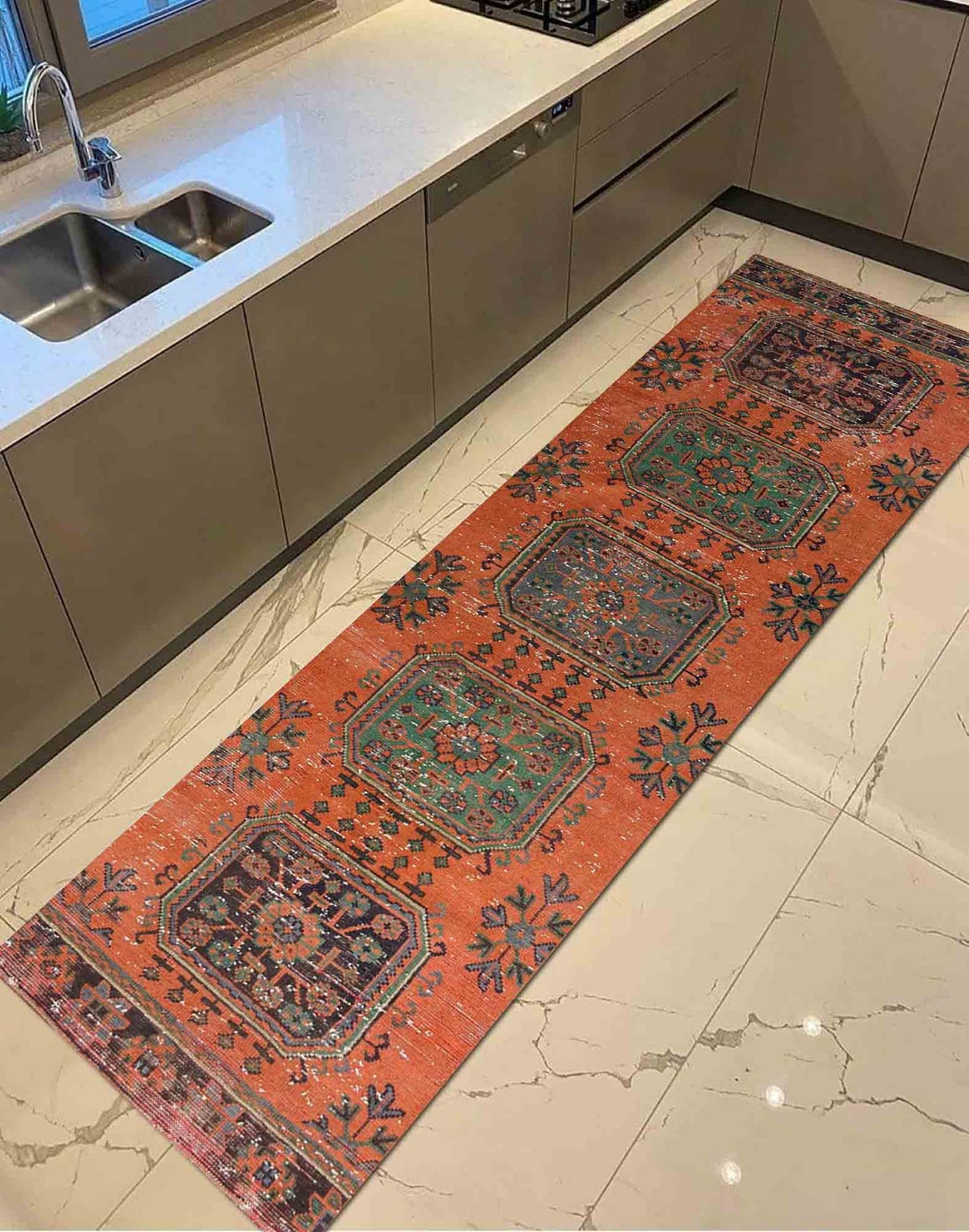 Persian Stye Rugs, Entryway Rugs, Green Rugs, Kitchen Rug, Runner Rugs ...
