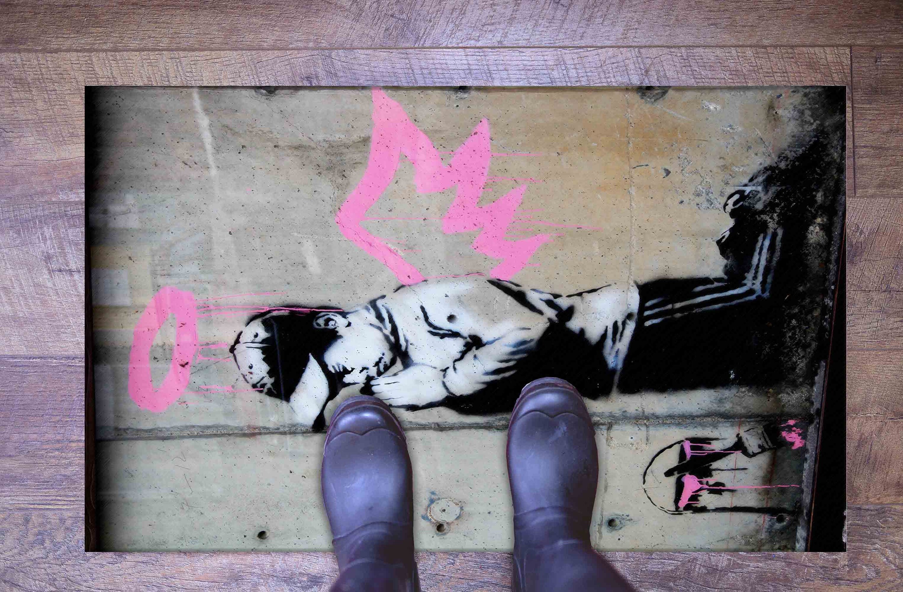 Banksy Angel Boy Rug Banksy Graffiti Rugs Graffiti Rug - Etsy