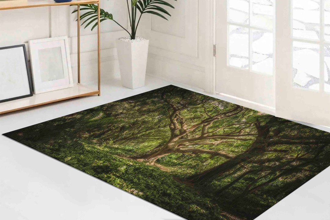 Old Tree Landscape Rugs, Tree Rugs, Nature Landscape Rug, Landscape ...