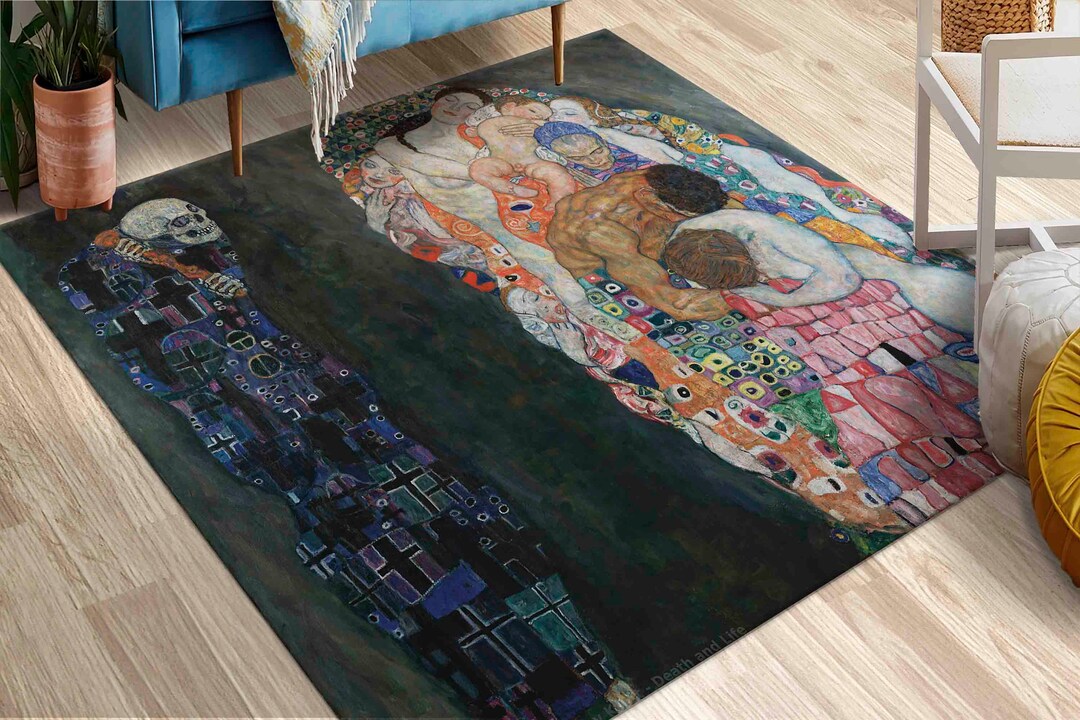 Death and Life Rug, Klimt Rug, Gustav Klimt Rugs, Reproduction Rugs ...