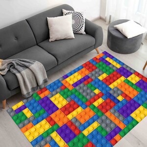 Colorful Building Blocks Rugs,nursery Rugs, Kids Room Rugs, Kids Rugs ...