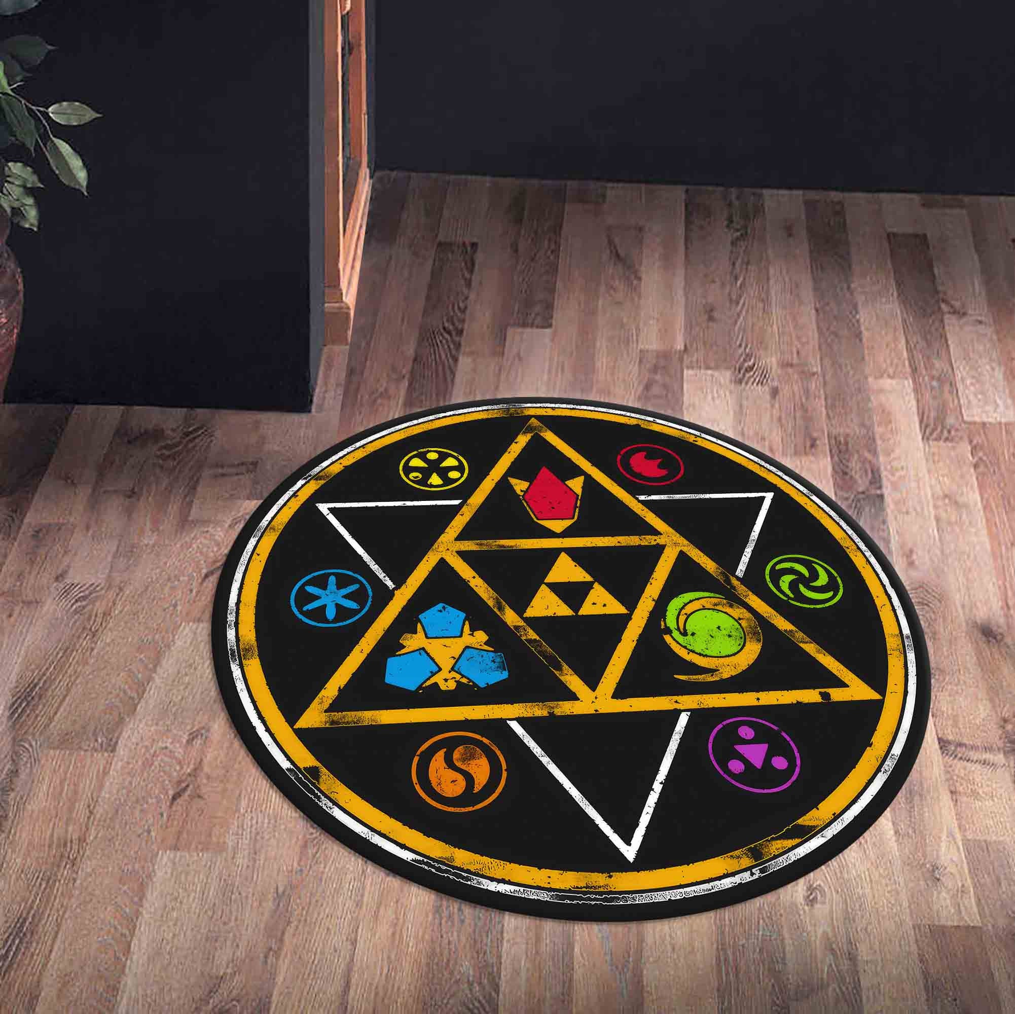 Round Rug Legend of Zelda Rug Gamer Room Rug Modern Rug - Etsy