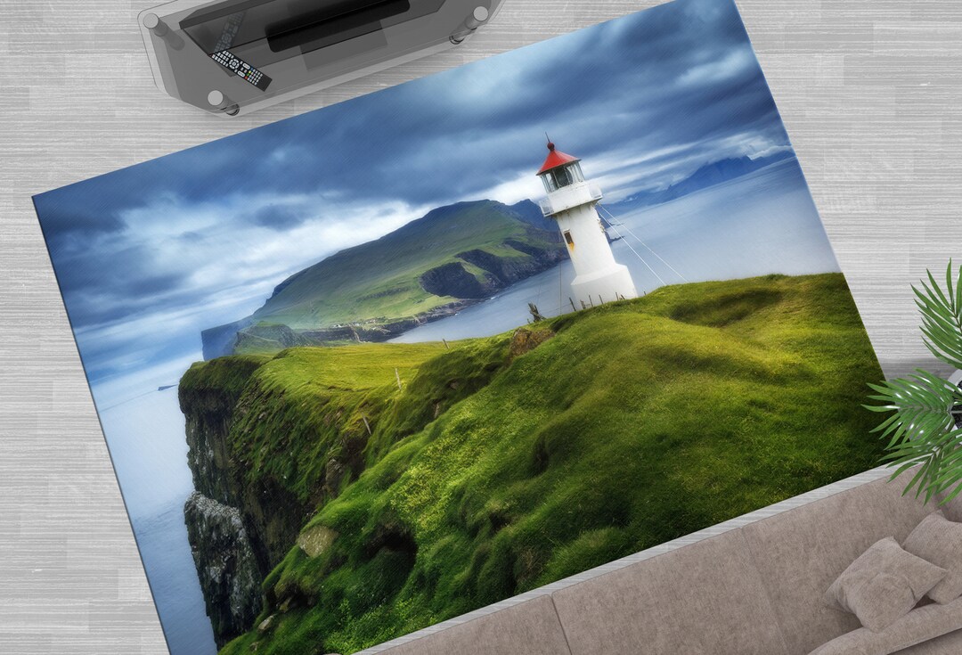 Sea Scenery Rug, Landscape Rugs, Door Mat Rug, Custom Rug, Sea View ...