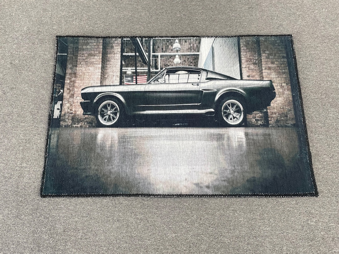 Garage Rug, Office Decor Rugs, Mustang Rug, Entry Rugs, Boy Room Rugs ...