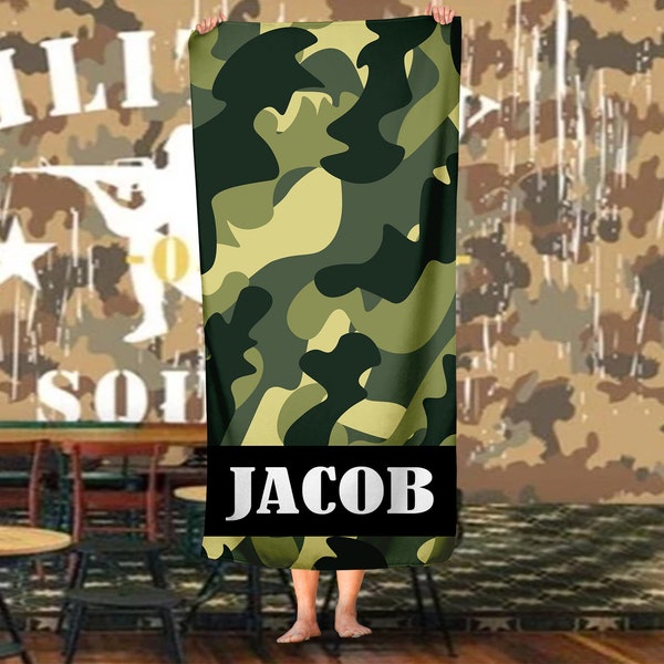 Military Beach Towel - Etsy