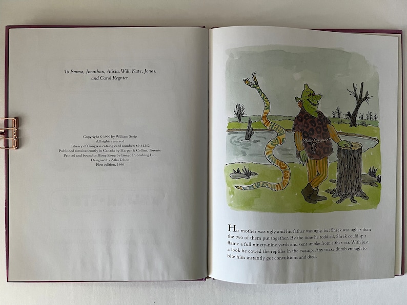 Shrek by William Steig 1990 Published by Farrar, Straus and Giroux ...