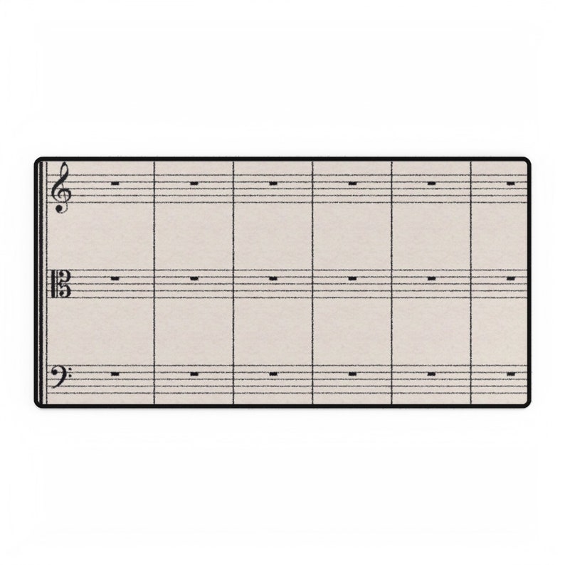 Staff Paper Composer Sheet Music Score Desk Mats - Etsy