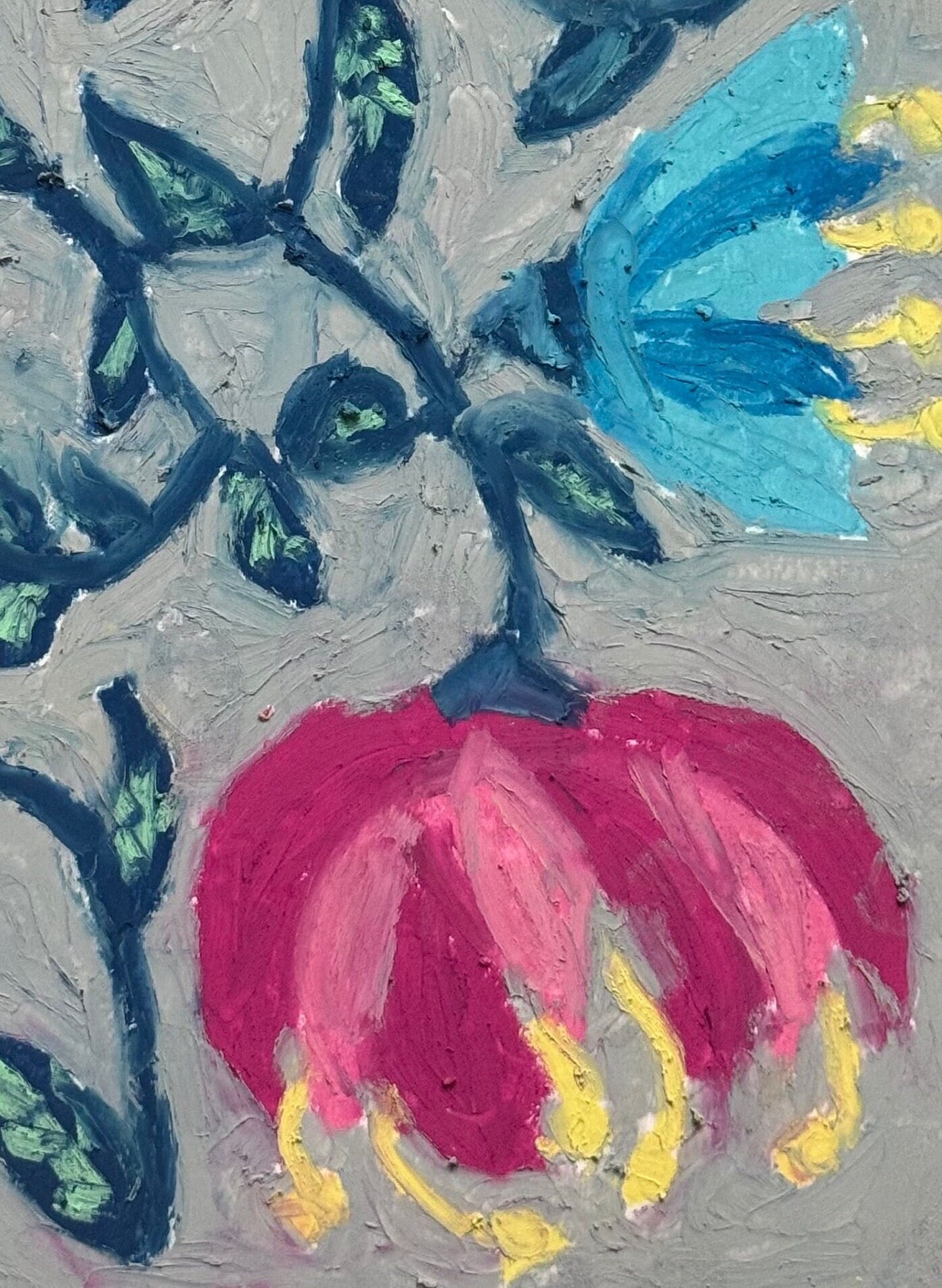 Oil Pastel Hand Drawn Art Original Drawing, One of a Kind, Home Decor ...