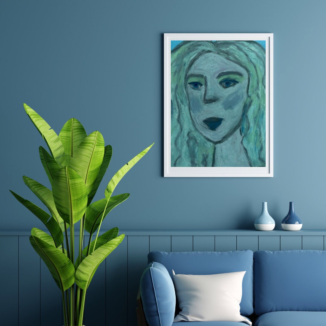 Oil Pastel Hand Drawn Art - Original Drawing, One of a Kind, Home Decor ...