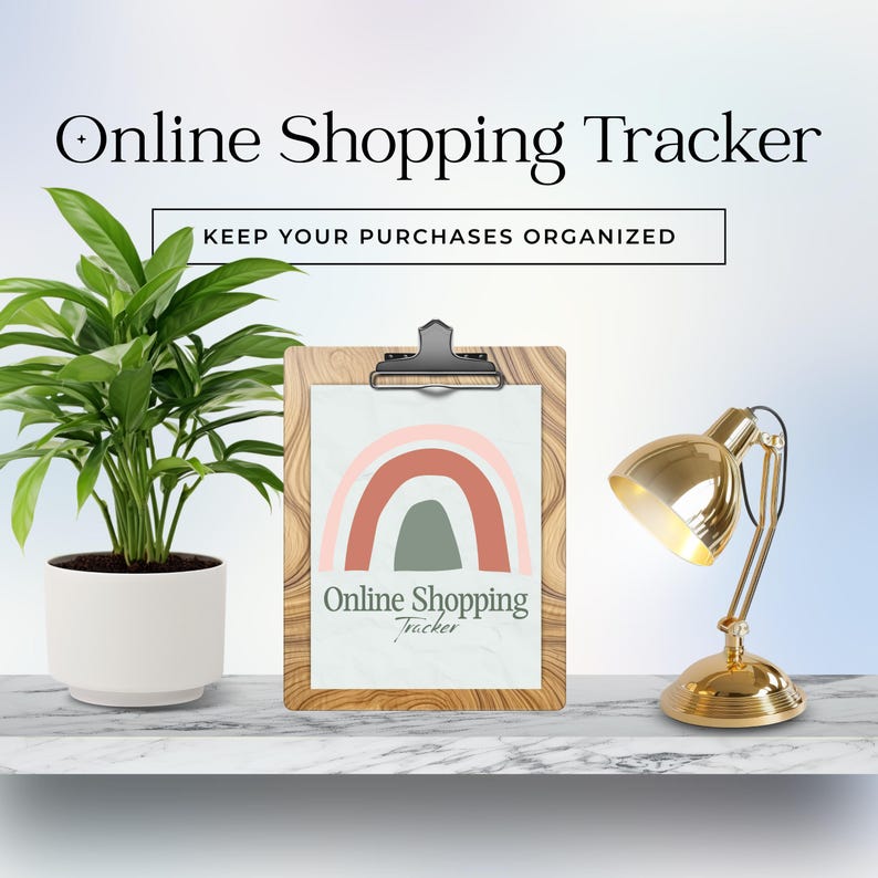 Online Shopping Tracker, Order Information Log, Printable, Fillable PDF ...