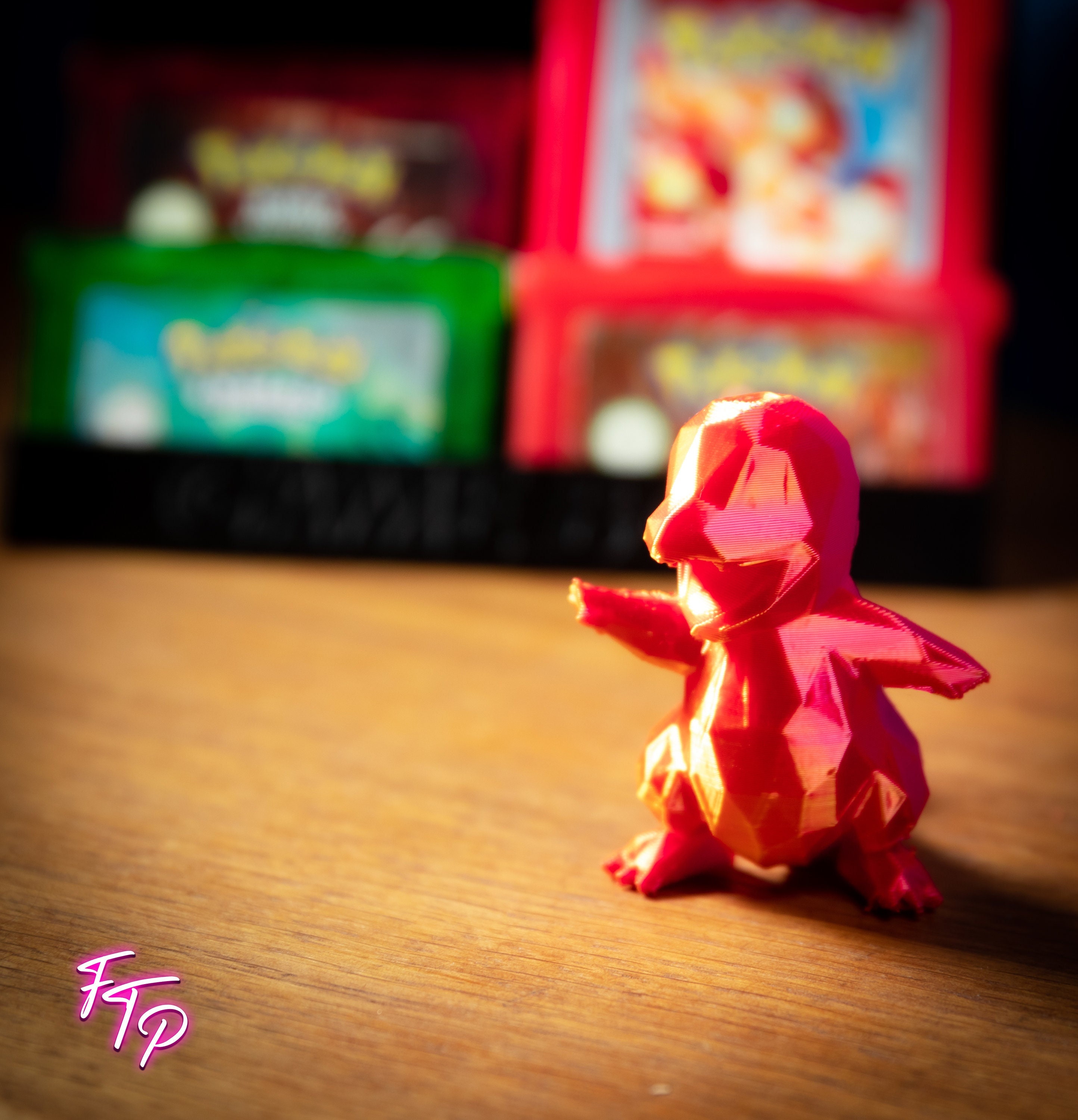 3D Printed Pokémon Low Poly Charmander - Etsy