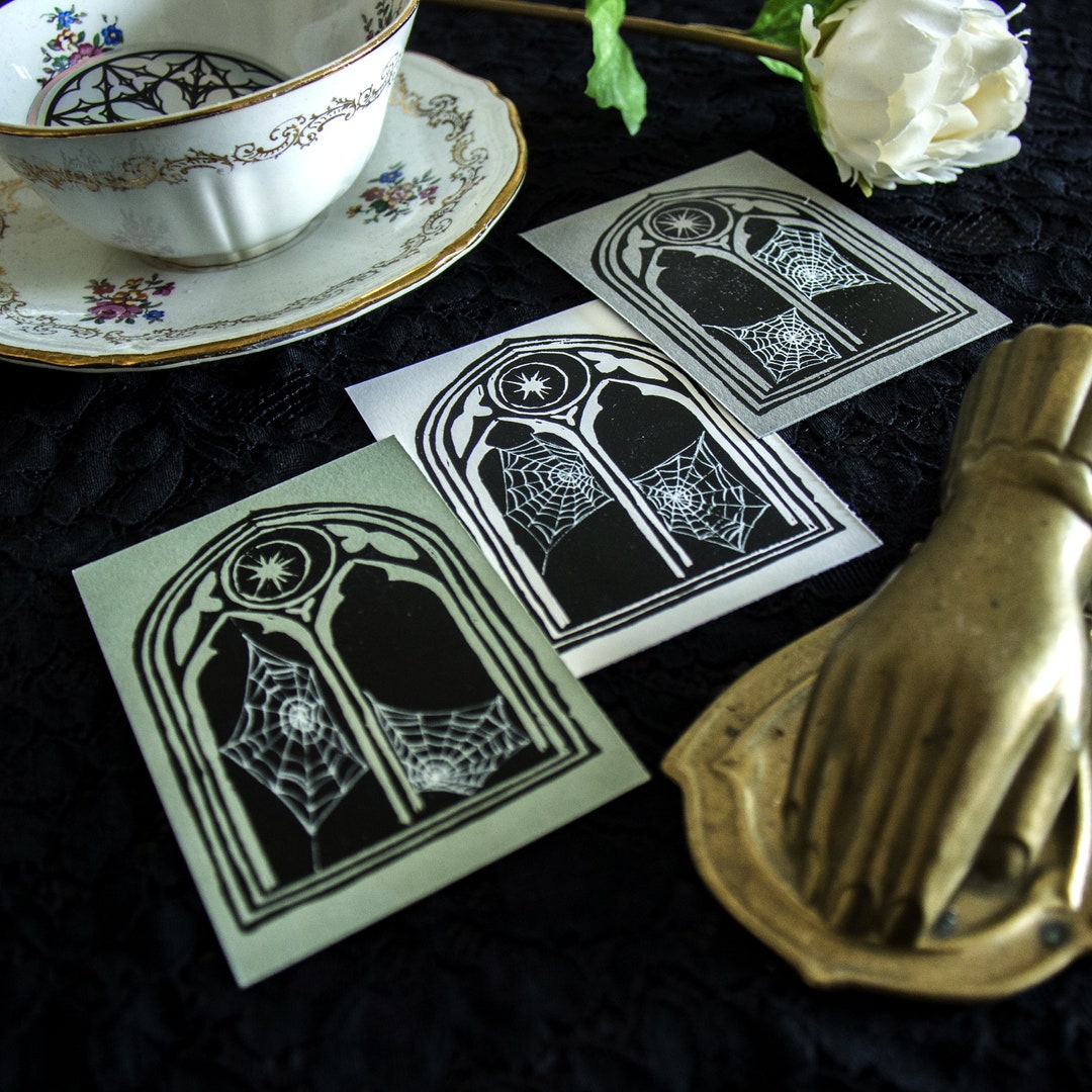 Small Cathedral Window Original Hand-made Linocut - Etsy