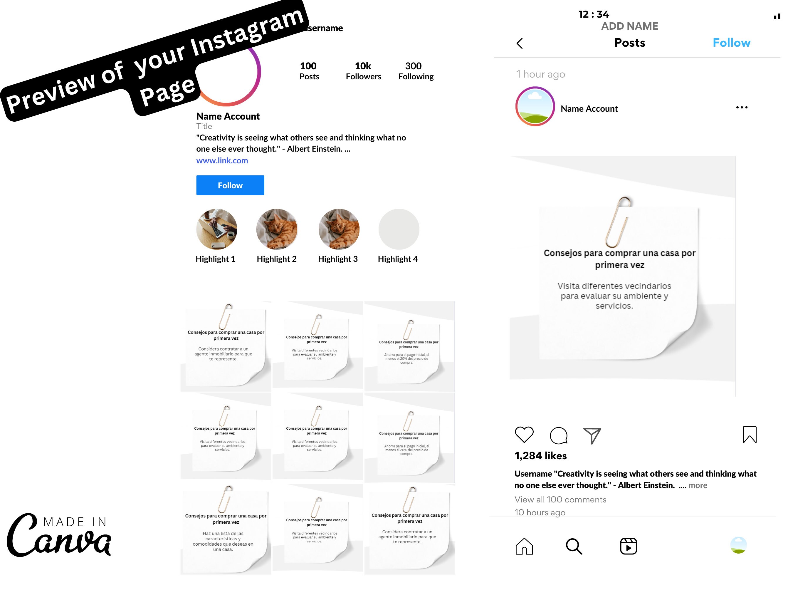 100 Spanish Instagram Post for First Time Homebuyers Social Media ...