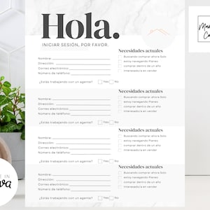 Spanish Open House Sign-in Sheet Bienes Raíces Casa Exhibicion, Canva ...