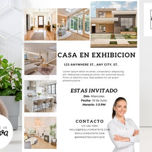 Spanish Open House Sign-in Sheet Bienes Raíces Casa Exhibicion, Canva ...