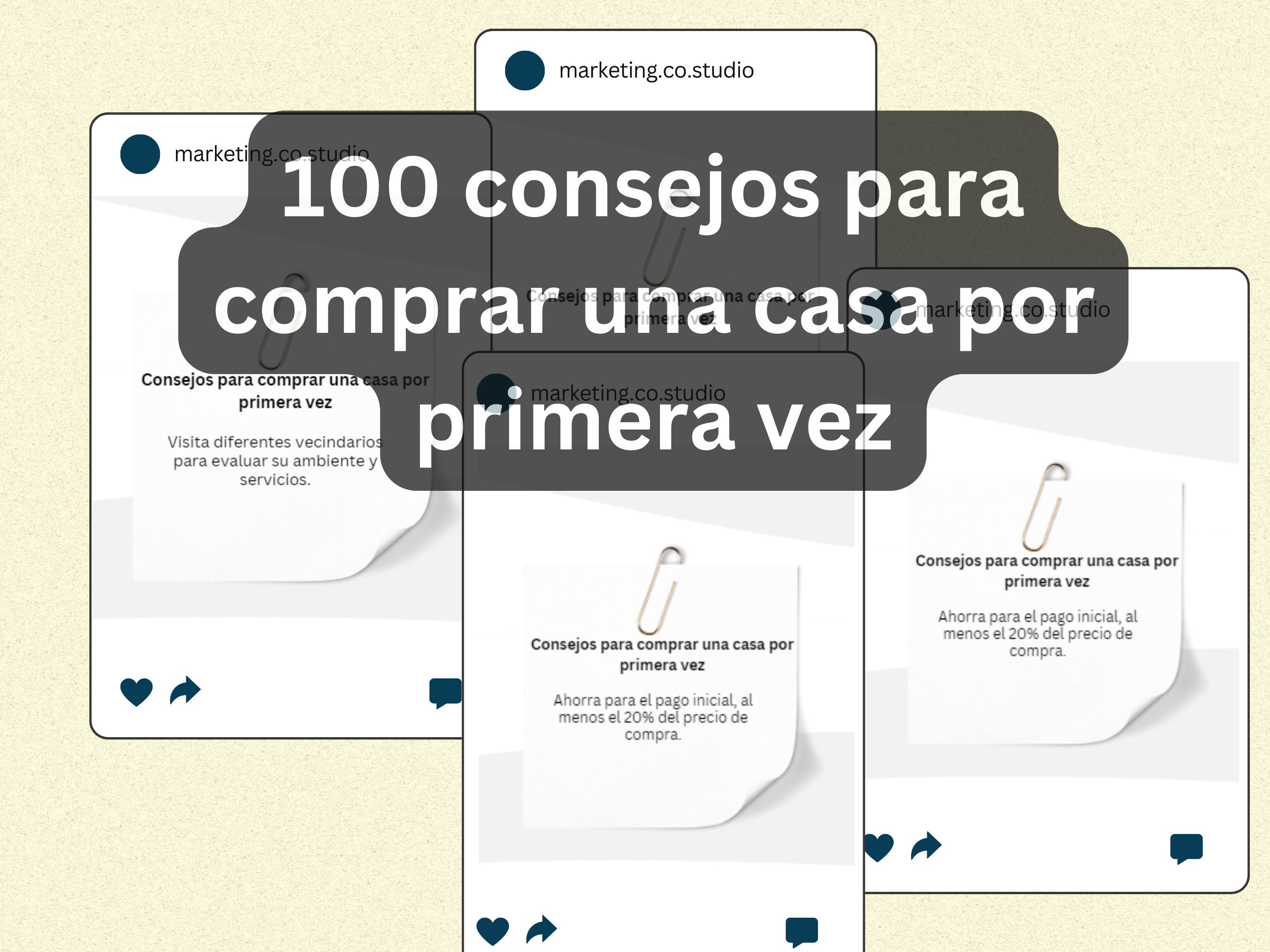 100 Spanish Instagram Post for First Time Homebuyers Social Media ...