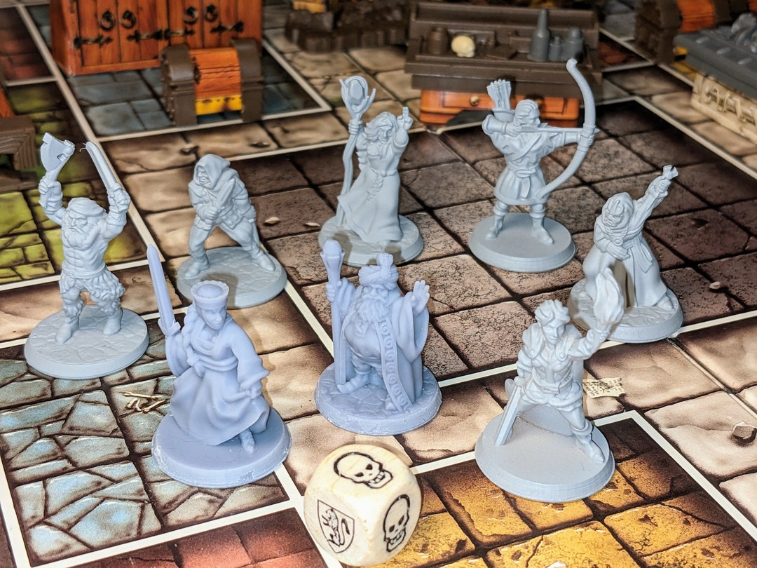 Hero-adventurers Part 2 / 28mm D&D Warhammer Miniatures / Role-playing ...
