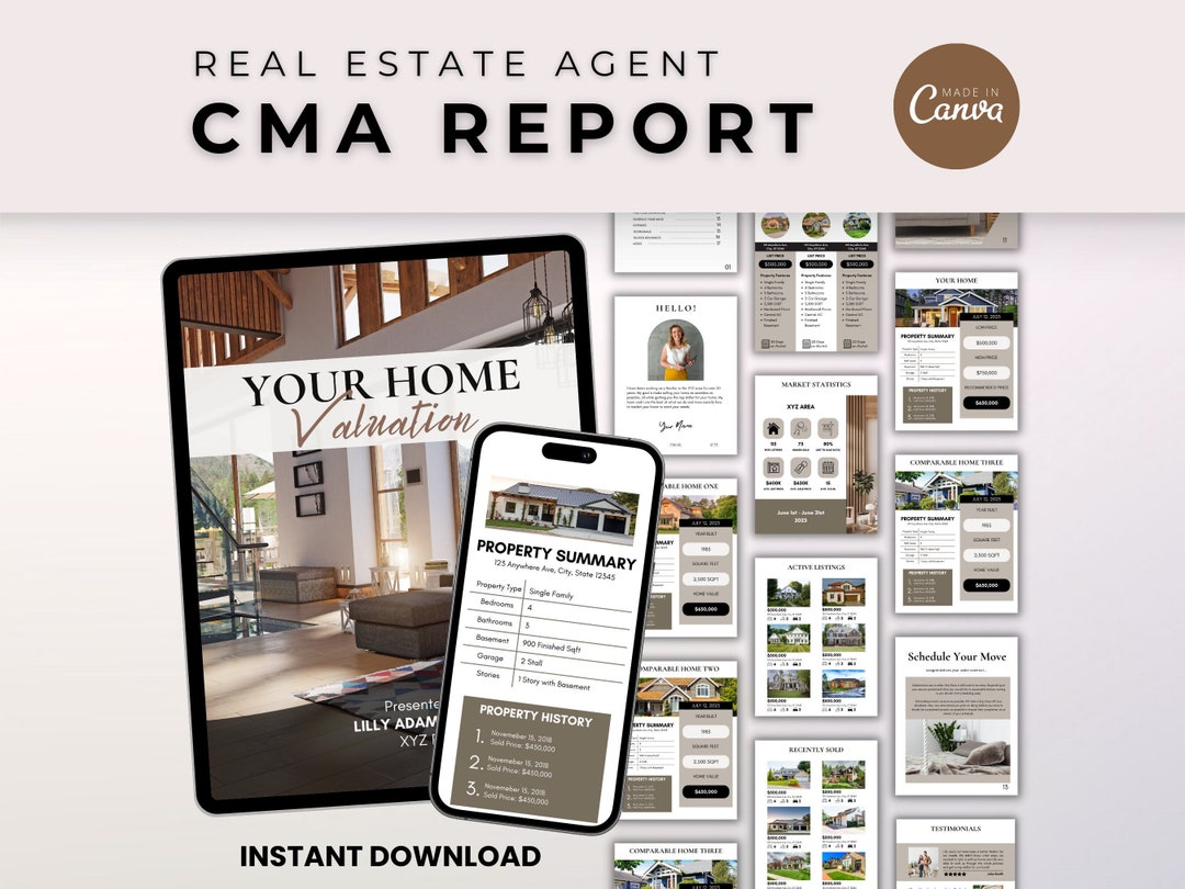 Comparative Market Analysis, CMA Real Estate, CMA Packet, Realtor CMA ...
